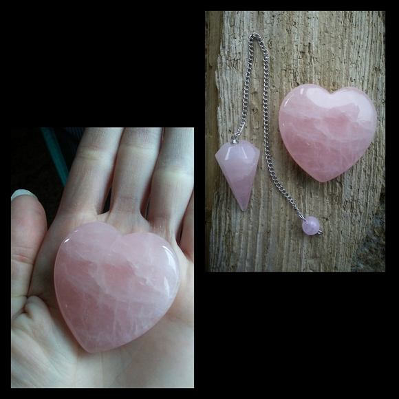 Magic Potion | Accessories | Last One Rose Quartz Palm Stone Pendulum ...